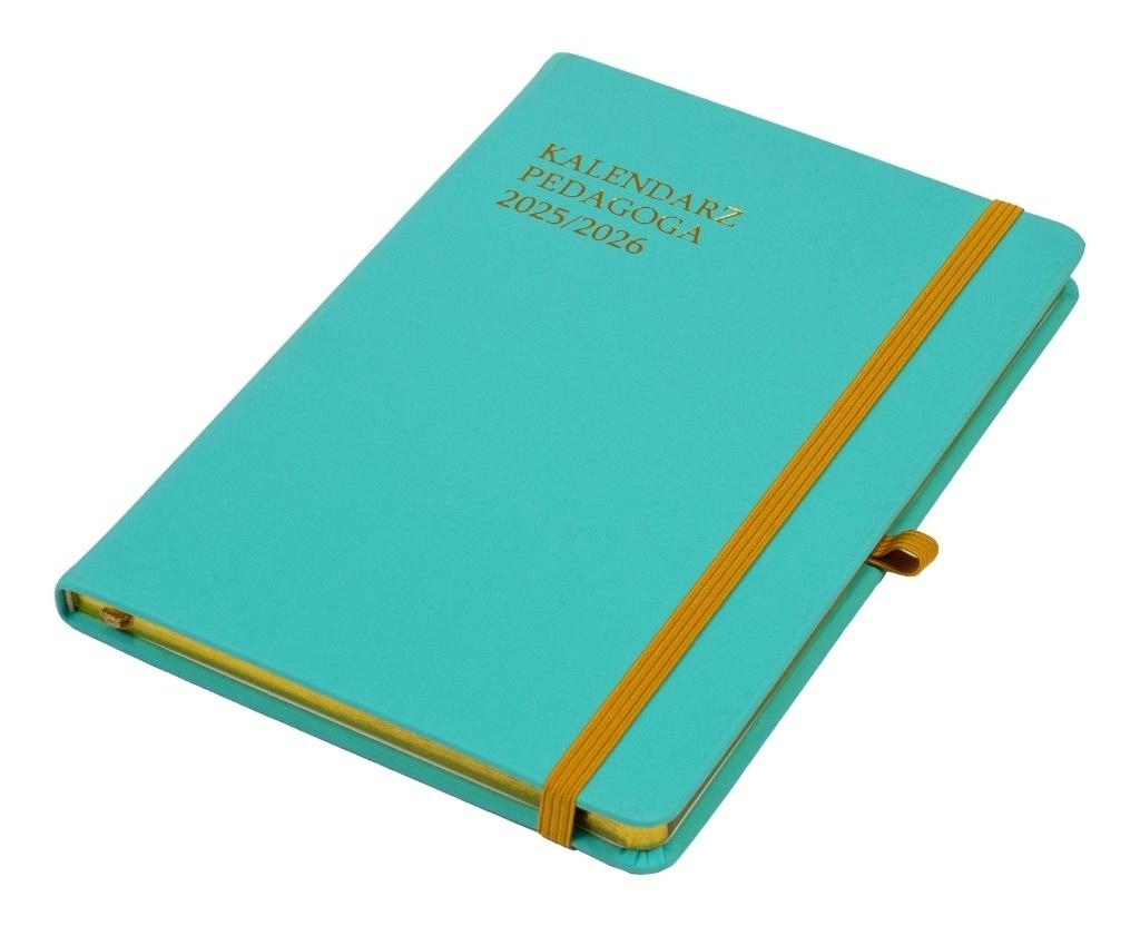 Kalendarz pedagoga 2025/26 A5 tyg Salsa akwamaryna | Dobreksiazki.pl